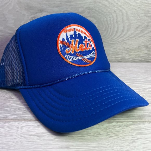 OTTO | Accessories | New Vintage Style New York Mets Blue Trucker Hat ...